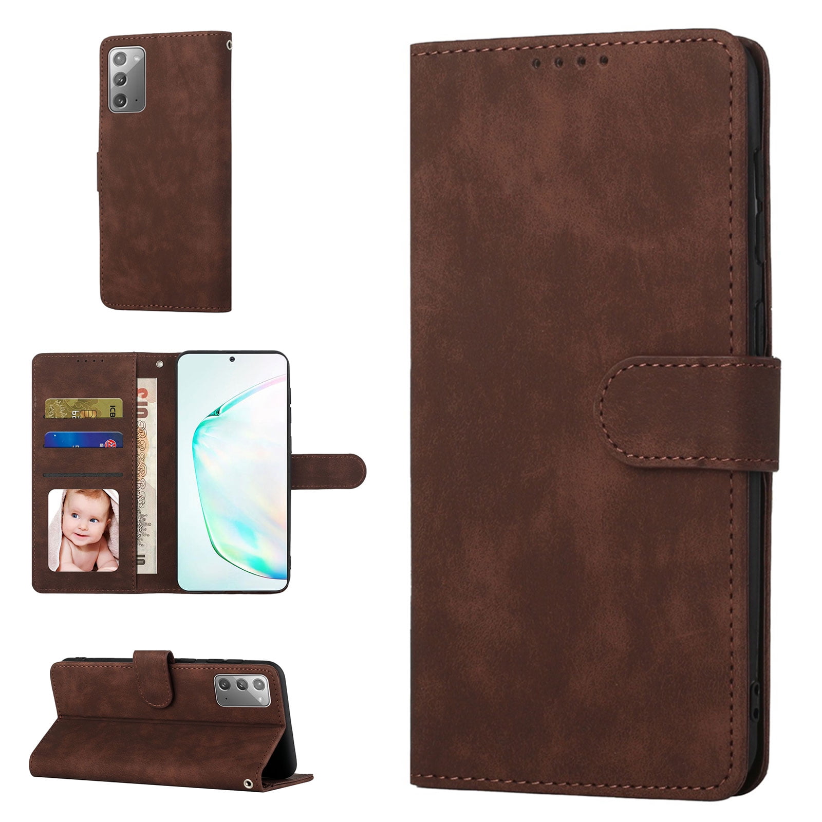 Wallet Case for Galaxy Note 20 Credit Card Holder, [RFID Blocking] Soft ...