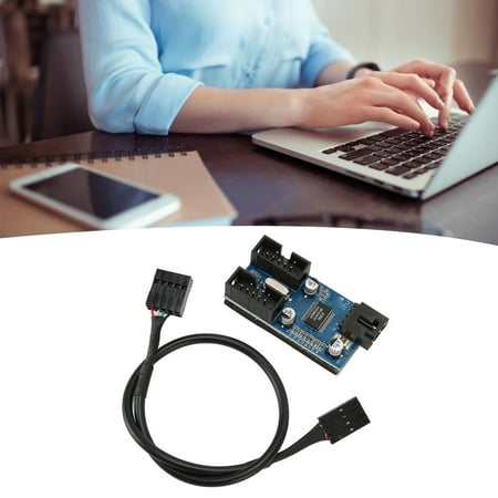 9pin USB Header Splitter, Motherboard 9pin USB Header Splitter Plug And ...