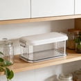 cpengpj Plastic Rectangular Food Storage Container, Airtight Seal ...