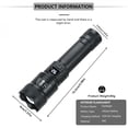 High-Power LED Flashlight 2000LM - Tactical Torch with Display Light ...