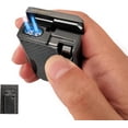 Butane Torch Lighter for Men Refillable Double Blue Jet Flame Big Gas ...