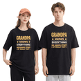 Grandpa Knows Everything He Makes Stuff Up Really Fast Retro Graphic ...