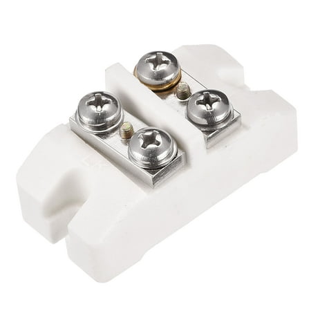 Uxcell Porcelain Ceramic Terminal Block 2 Way High Temperature ...