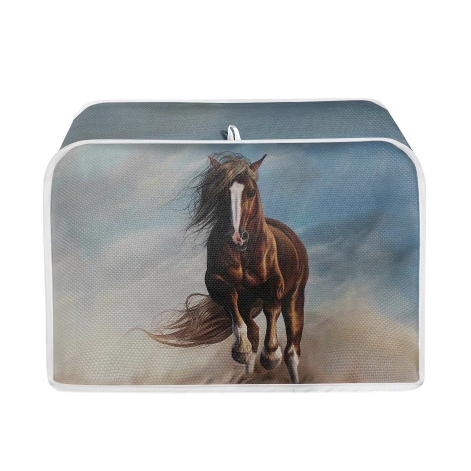 FKELYI 4 Slice Toaster Covers Reusable Desert Horse Wide Slot Bread ...