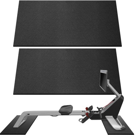 crostice Rowing Machine Mat compatible with Peloton Rower, Double Mats ...