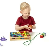 Melissa & Doug Deluxe Wooden Lacing Beads - Educational Activity With ...