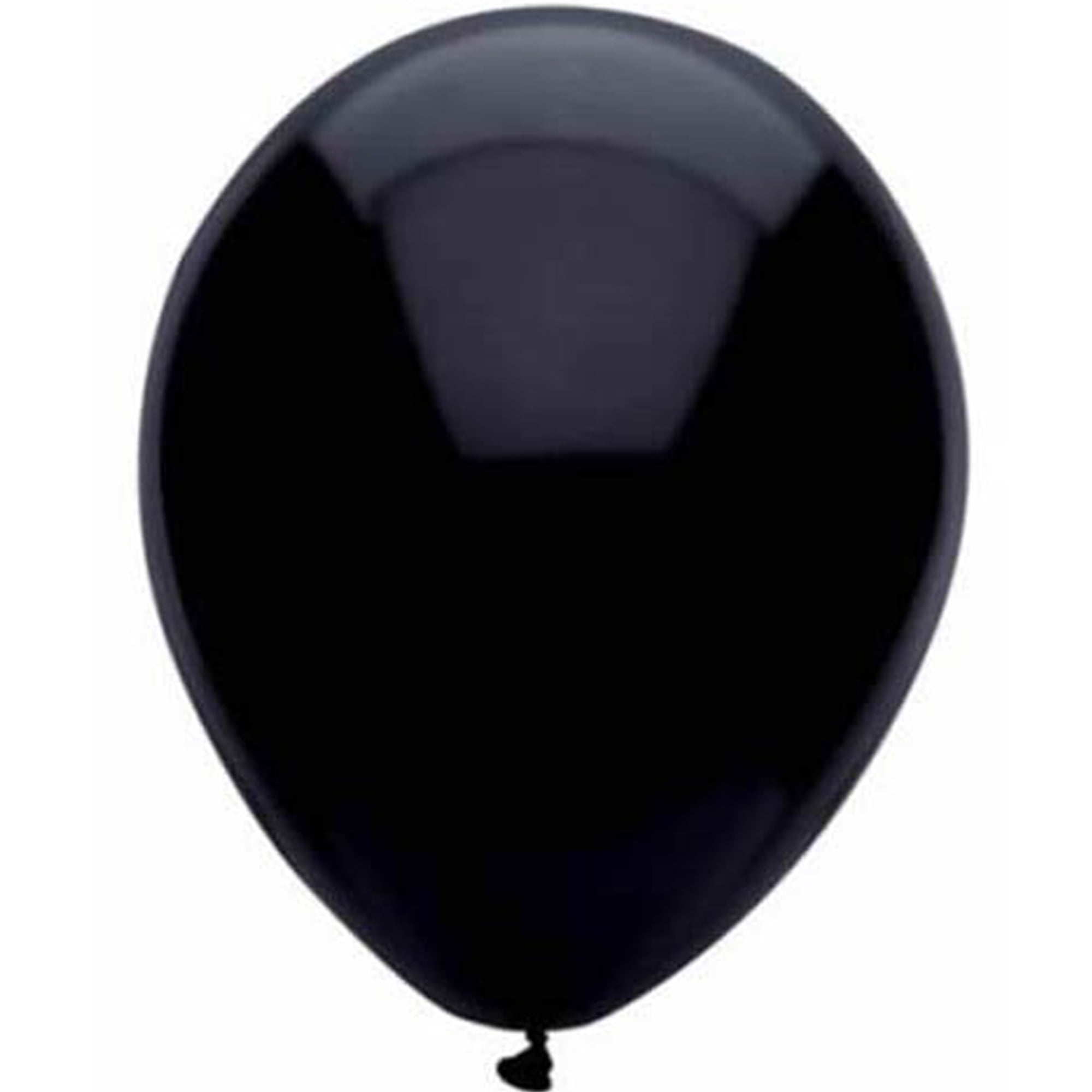 Partymate 15 Pitch Black Latex Balloons 12" Made In USA - Walmart.com