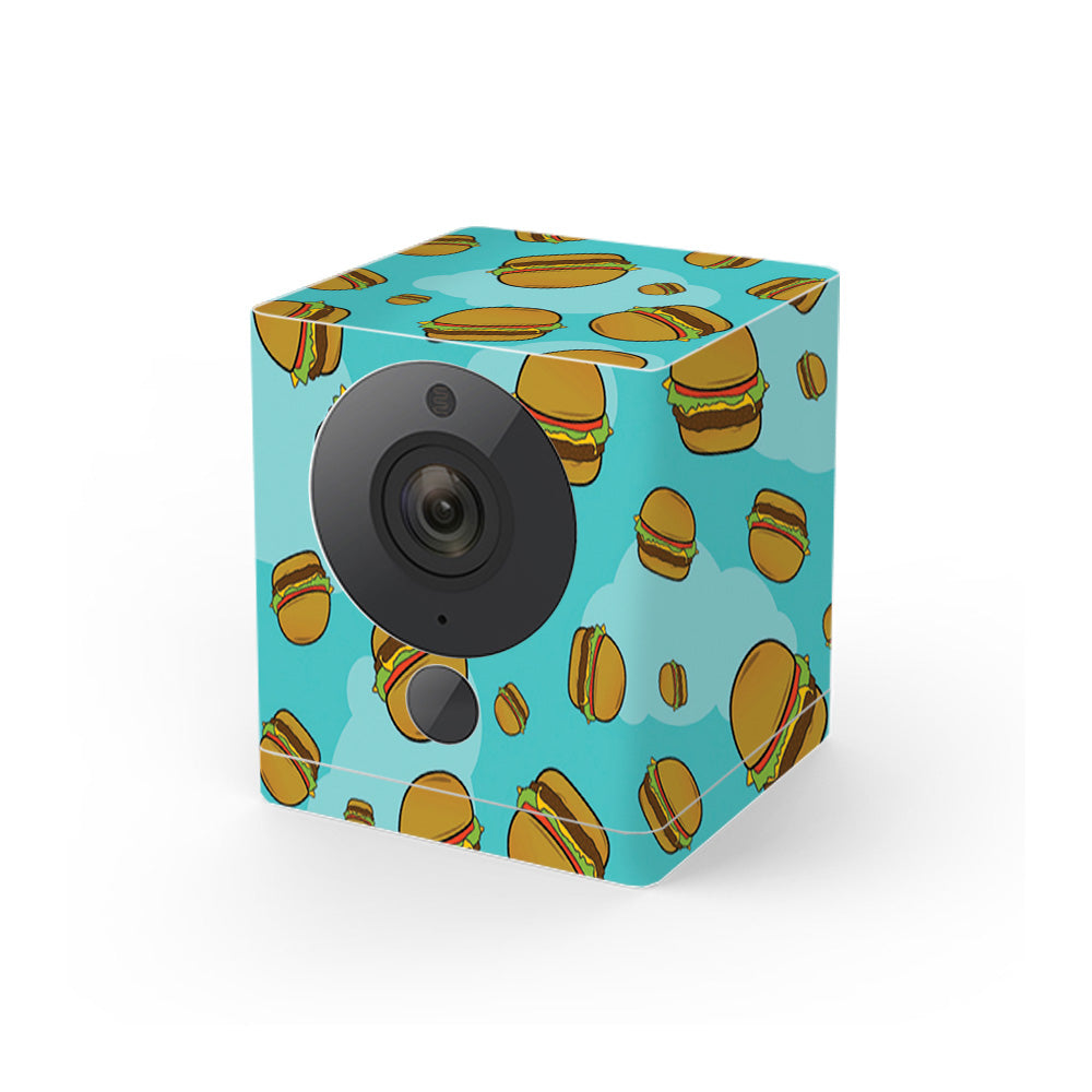 Skin Decal Wrap Compatible With Wyze Cam V2 Sticker Design Burger ...