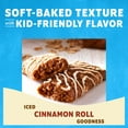 (6 pack) Zbar Bake Sale Cinnamon Roll Flavor Soft Baked Snack Bars ...