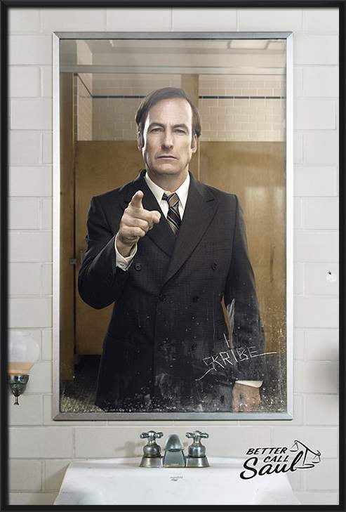 Better Call Saul - Framed TV Show Poster / Print (Saul Goodman - Mirror ...