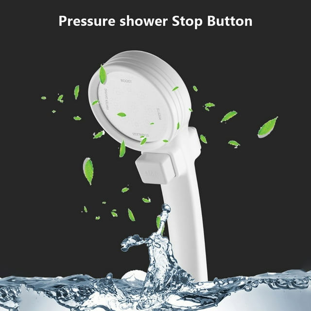 Aurigate High Pressure Shower Head With Pause Function 3 Spray