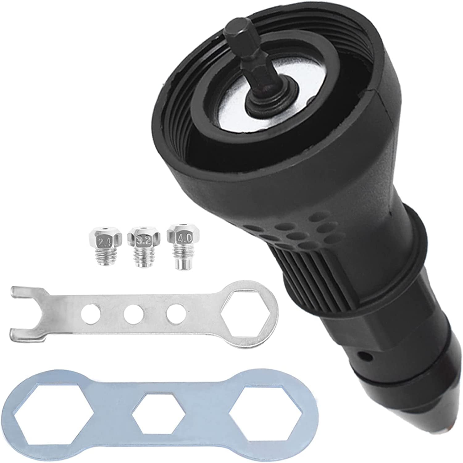 waltyotur Electric Rivet Nut Gun Drill Adapter for Cordless Riveting ...