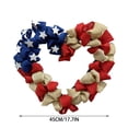 17.7In Patriotic Red White Blue Garland for Independence Day Home Front ...