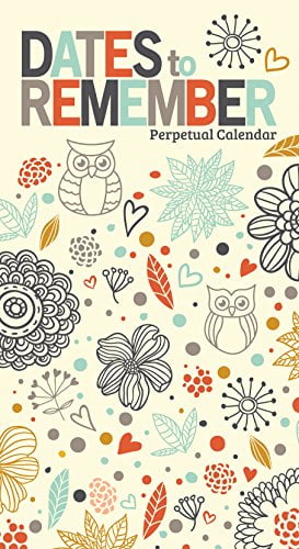 Dates To Remember Perpetual Calendar ('19 edition) Paperback - USED ...