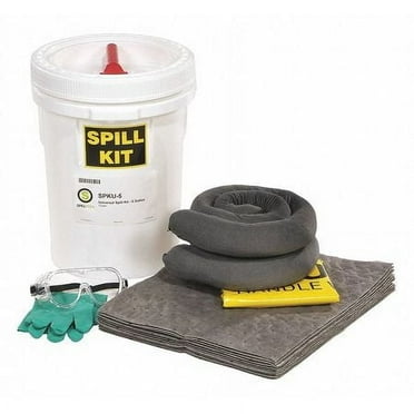 SPC Economy Portable Spill Kit, Allwik Universal, 5 gal for Water, Oil ...
