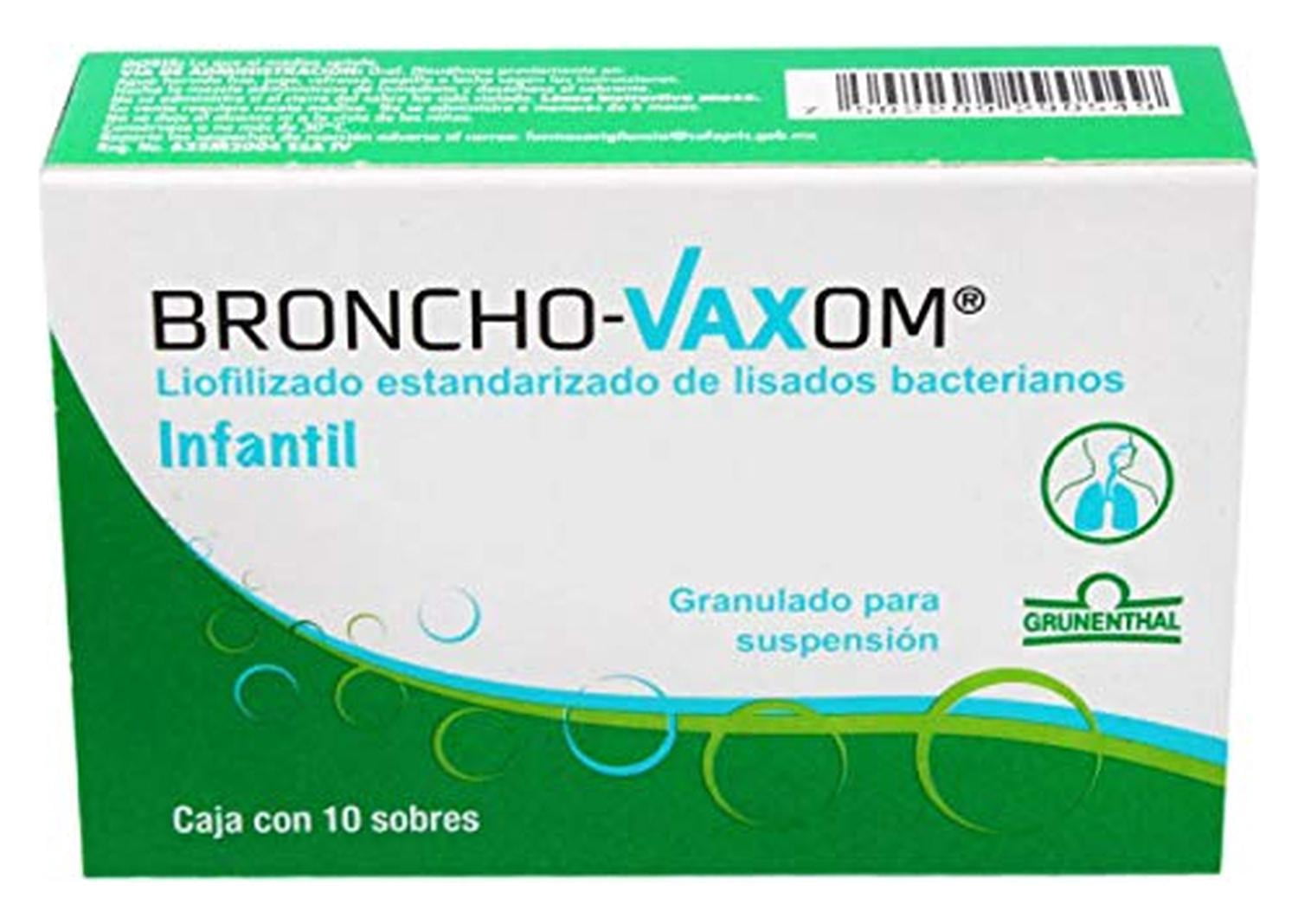 Broncho-Vaxom granulado para suspensión infantil, 10 sobres | Walmart ...
