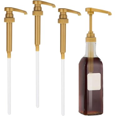 ACDANC 3Pcs Accurate Dosing Syrup Pump,Easy Hand-Press Coffee Syrup ...