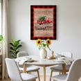 Christmas Red Truck Canvas Wall Art for Living Room, Winter Tree ...