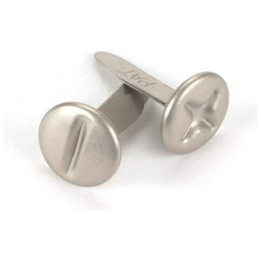 Metal Paper Fasteners 50/Pkg-Hearts - Silver - Walmart.com