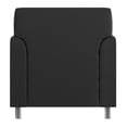 Flash Furniture Black LeatherSoft Chair with Clean Line-Stitched Frame ...
