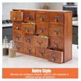 16 Drawers Wooden Storage Box,Traditional Vintage Library Card Catalog ...