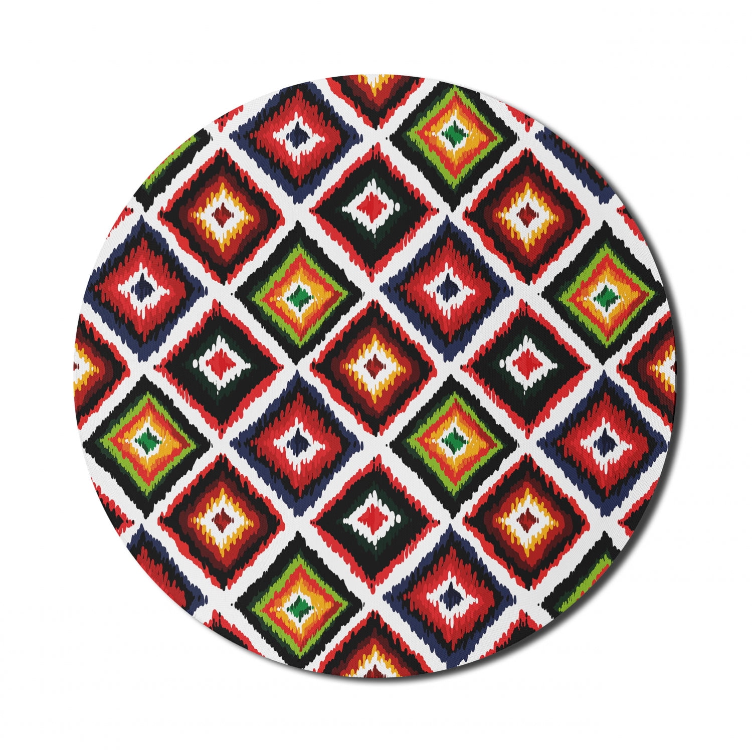 Ikat Mouse Pad for Computers, Vintage Inspired Ikat Diagonal ...