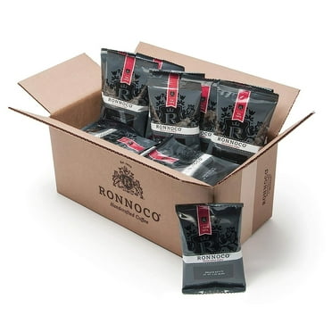 Ronnoco Handcrafted Ground Coffee, Medium Roast, Single Pot Packs, 2 oz ...