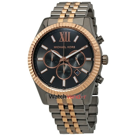 Michael Kors Lexington Chronograph Grey Dial Men's Watch MK8561 ...
