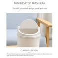Feledorashia Desktop Mini Cute Trash Can with Swing Lid, Space Saving ...
