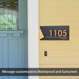 QSTDGVPW Address Plaque Rectangle Sturdy House Address Plate for House ...