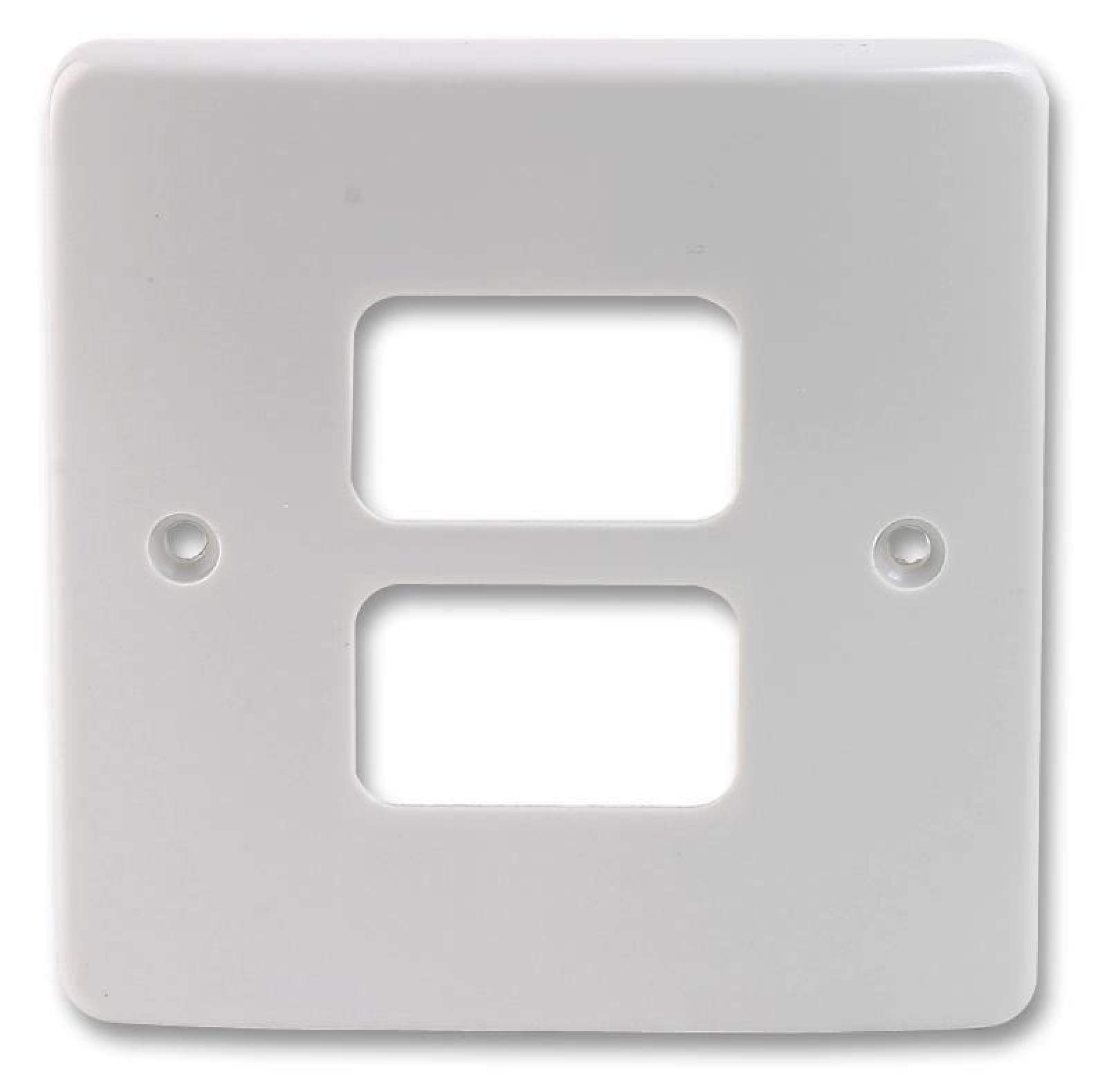MK - Grid Plus 1 Gang 2 Module Front Plate - Walmart.com