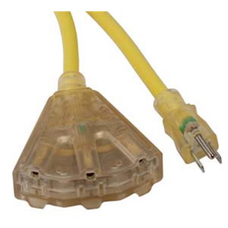 25 ft.Triple-Tap Lighted End Extension Cord 14-3 Gauge 15 - Walmart.ca