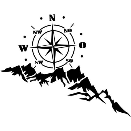 Compass Graphics Car Stickers Compass Stickers Decal for Car Hood Auto ...