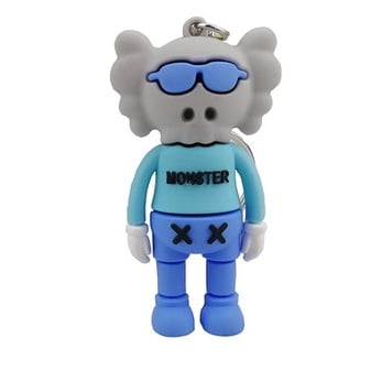 Kaws 3D skeleton violent brick bear Kwas Llavero Coche Modelo De ...