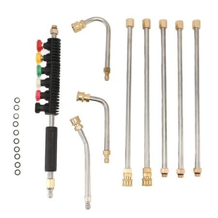 Pressure Washer Extension Wand 5 Straight Rod 3 Curve Rod Set Power ...