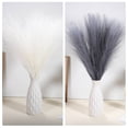 REOFLYUP 6 Pcs Artificial Pampas Grass Dark Grey Iron Wire Decorative ...