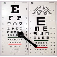 Traditional Snellen Eye Chart with Red Green Bar Visual Acuity Test 6m ...