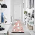 72x23.5 Runner Rug Non Slip Washable Lovey Alpaca Doodles Soft Short ...