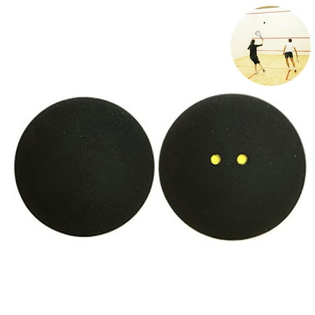 2pcs Squash Balls Two-Yellow Dots Low Speed Training Squash Balls Black ...