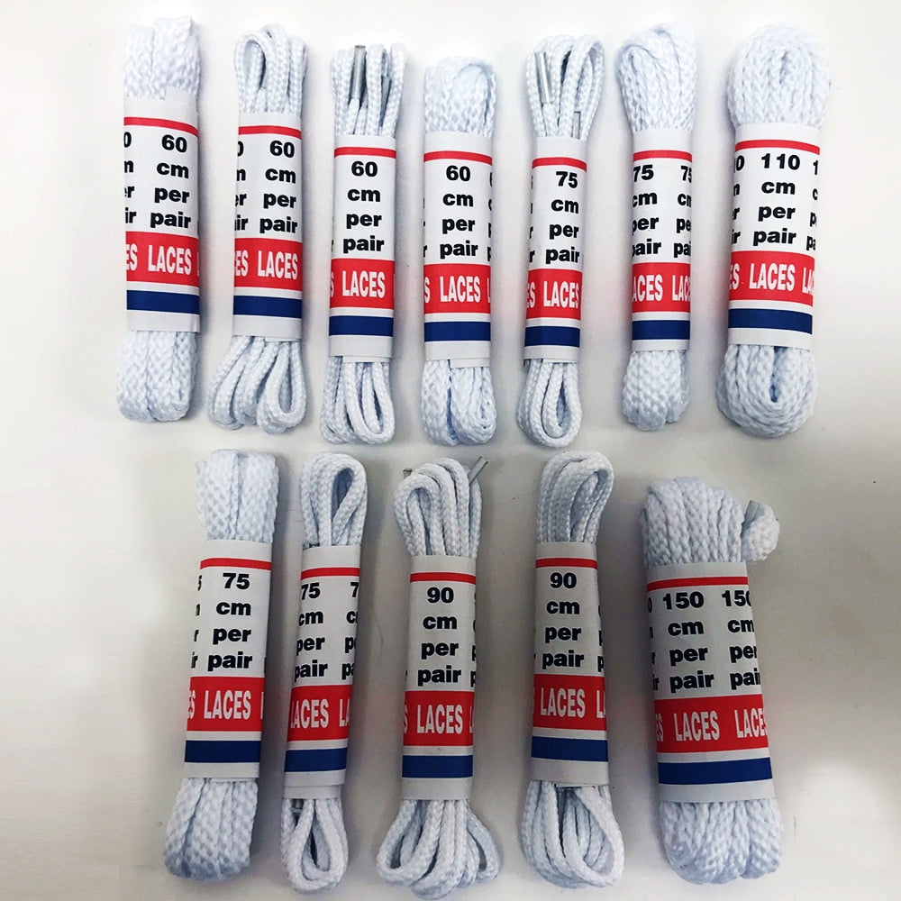 Shoelaces 60 75 90 110 150 cm 12 Pair Athletic Sneaker Shoe Lace ...