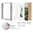 5x7 Rustic White Solid Wood Picture Frame for Table Top and Wall Mount ...