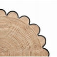 4x4, 5x5, 6x6,feet Natural Jute Scallop Round Rug, Floor Scalloped Edge ...