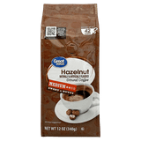 Great Value Hazelnut Medium Roast Ground Coffee, Sweet Nutty Flavor, 12 ...