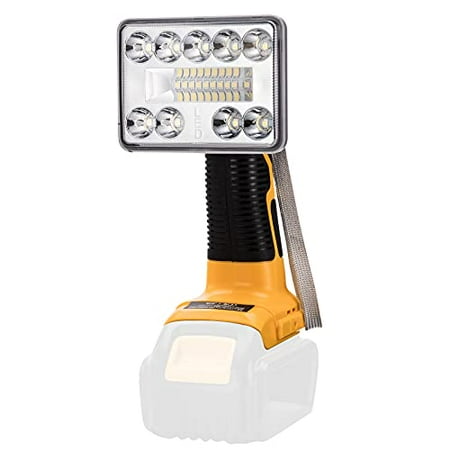 Cordless LED Work Light Powered by Dewalt 20V MAX Lithium Ion Batteries ...