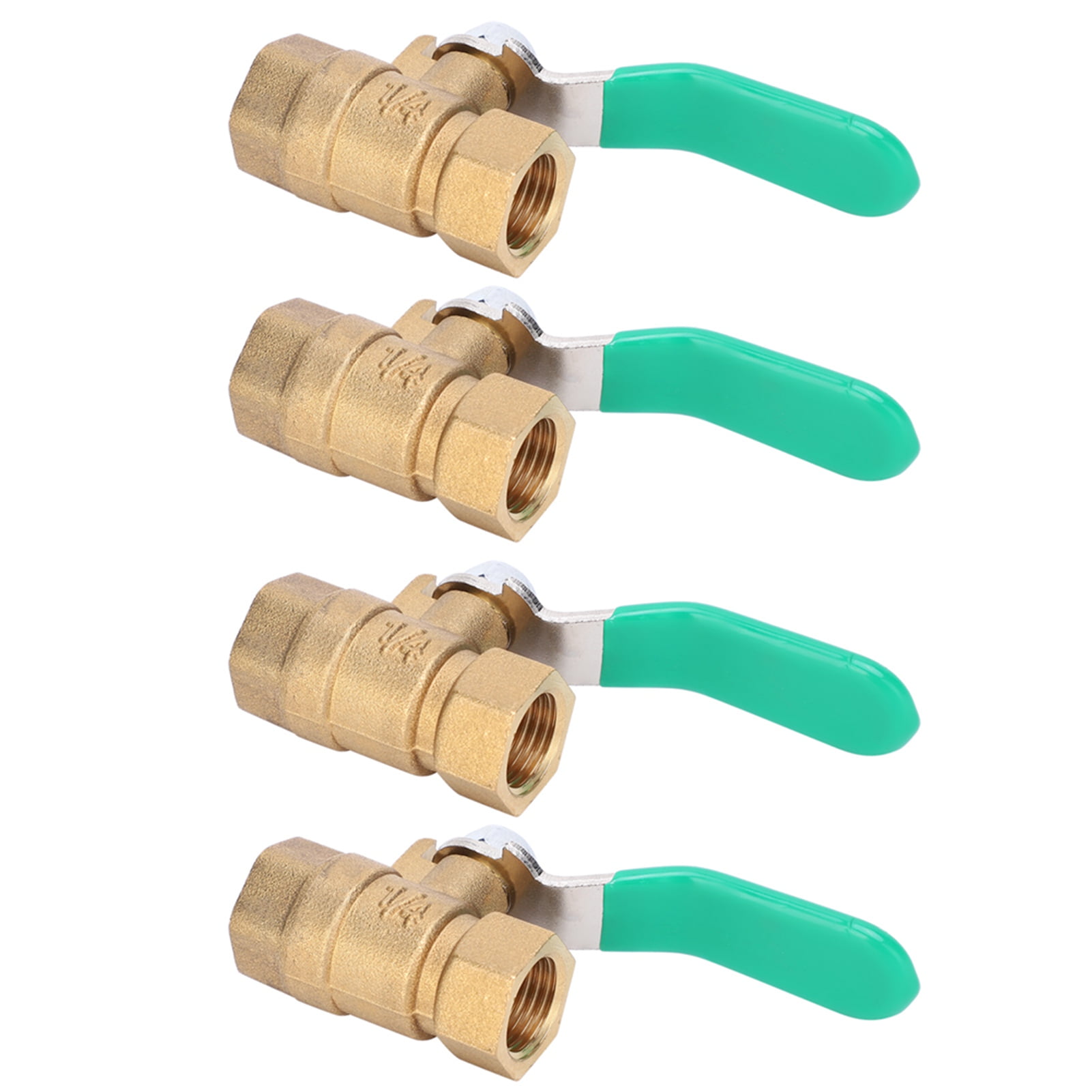 Water Pipe Valve 4pcs Double Internal Thread Ball Valve Plumbing ...