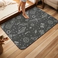 3.94'x5.25' Area Rug for Bedroom, Grey Cartoon Space Non Slip Soft ...