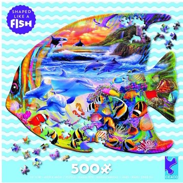 Cobble Hill 1,000 piece puzzle - Freshwater Fish of North - reference ...