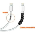 24 Pcs Charger Cable Protector,Silicone Flexible Cable Saver,Spiral USB ...