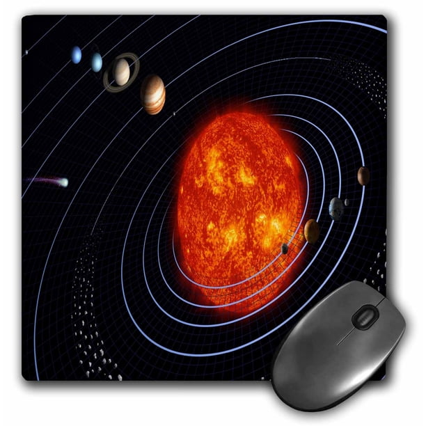 3dRose NASA Diagram Of Planet n Solar System, Mouse Pad, 8 by 8 inches ...