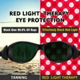 GJX Red Light Therapy Glasses, Eyes Protection for Tanning Goggles ...